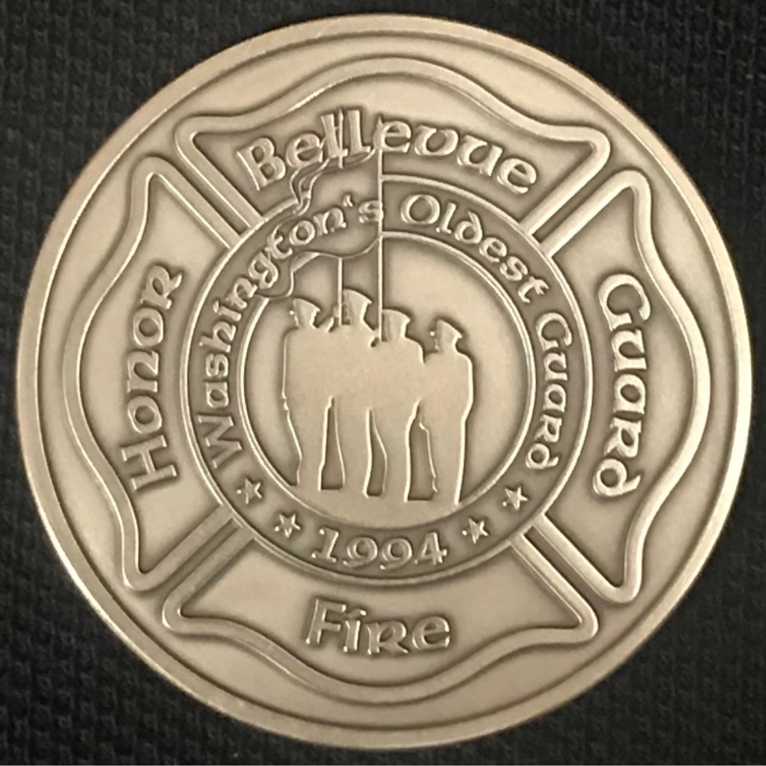 Old Bellevue Honor Guard Coin – Bellevue Firefighters