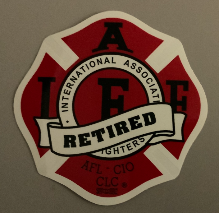 IAFF Window Retired Red banner – Bellevue Firefighters